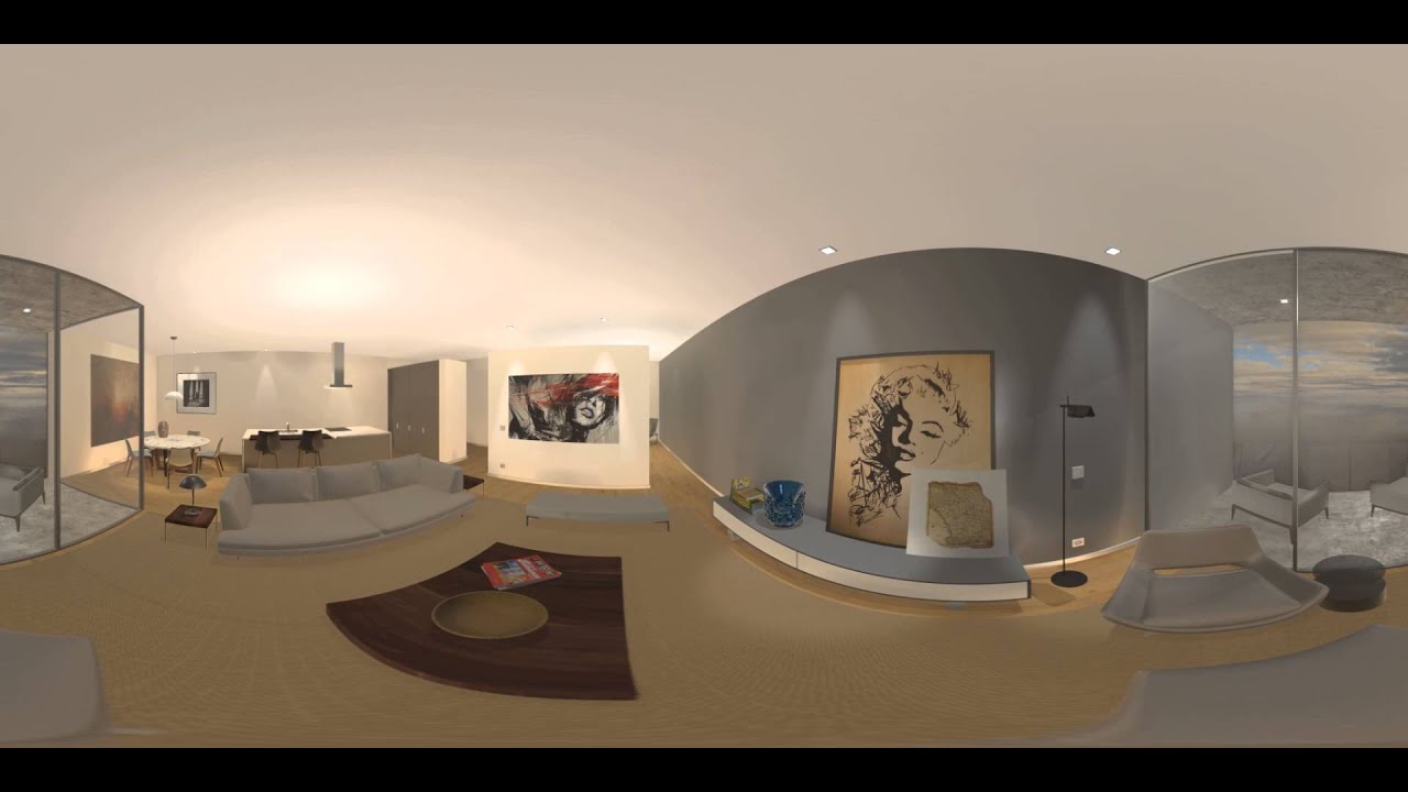 VR ArchViz Apartment 360 - YouTube