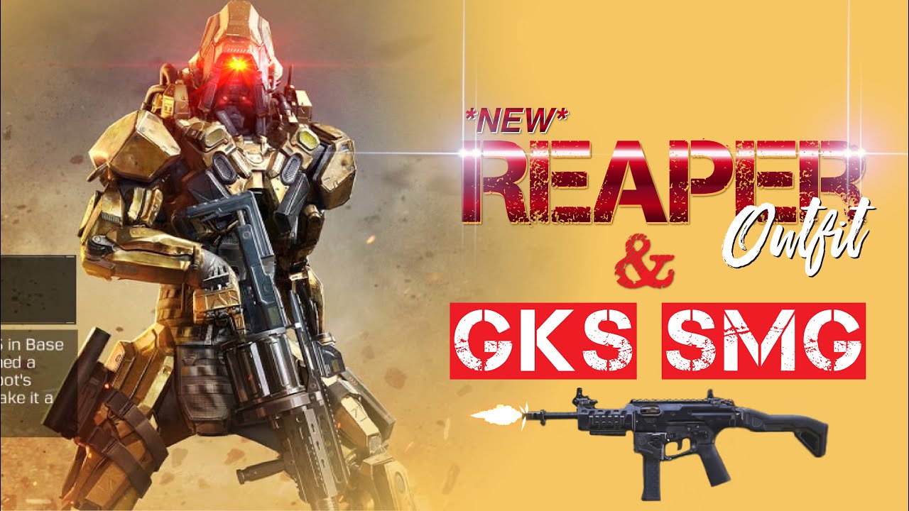 *Call Of Duty Mobile* "Reaper Skin & GKS smg weapon" Gameplay - YouTube