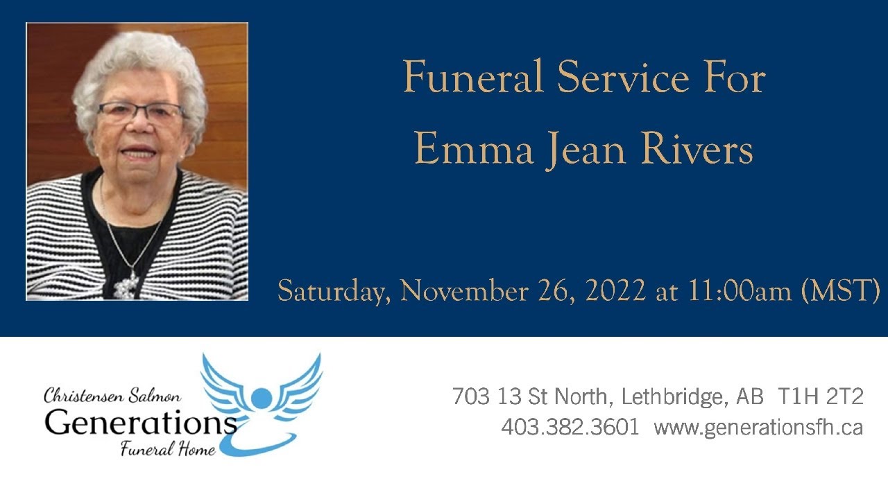 Funeral Service for Emma Jean Rivers - YouTube