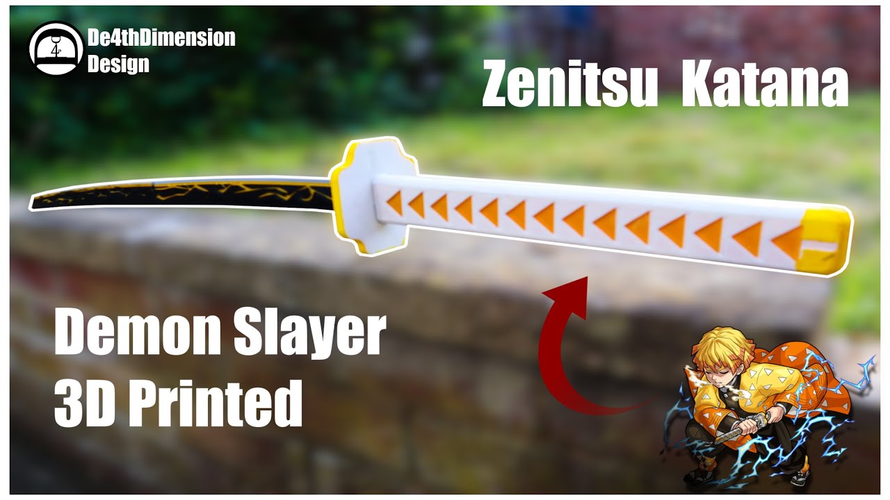 Demon Slayer - How To Make Zenitsu Katana - 3D Printed - 3D print ...