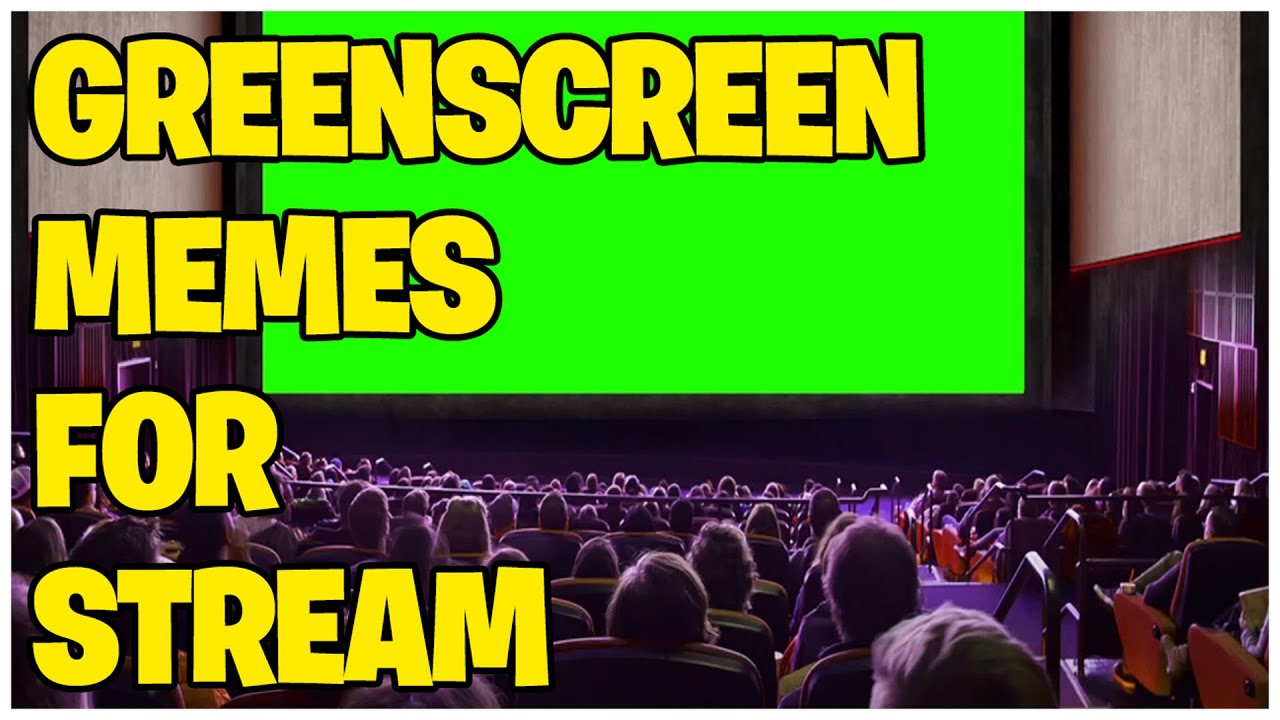 Cinema Green Screen Video for Memes and Streams - YouTube