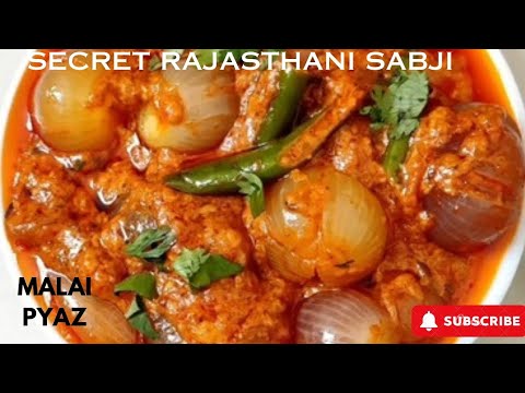 Authentic Rajasthani Malai Pyaz Recipe | Halwai Style Onion Curry ...