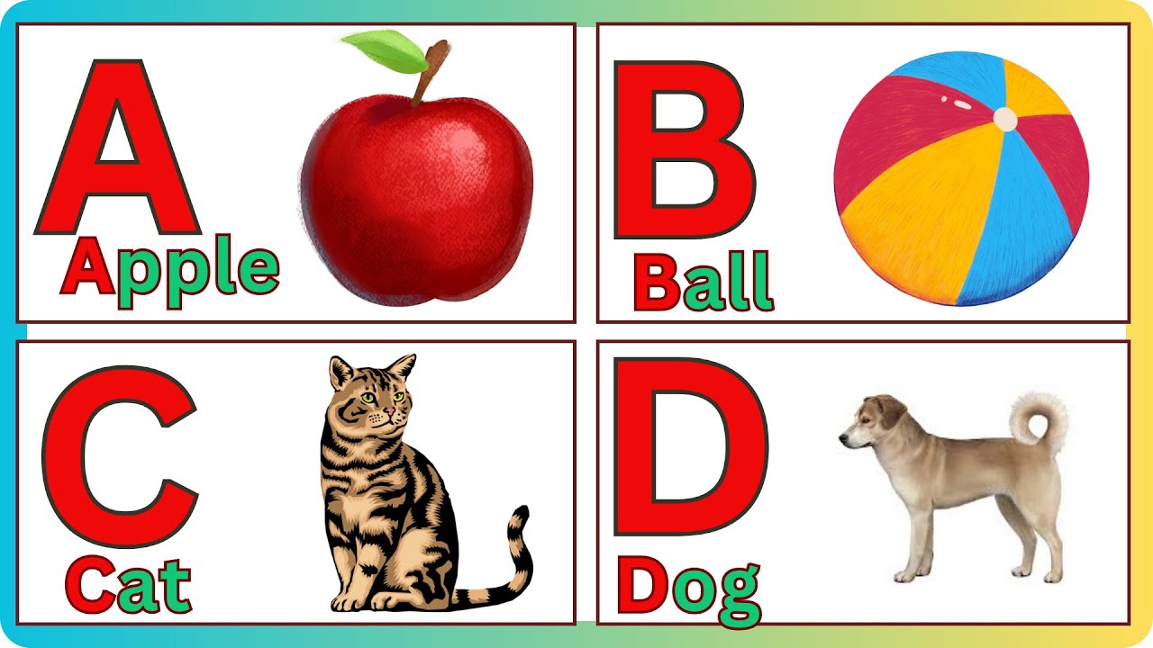 English Alphabet| Learn about A to Z |A to Z Words for Kids | A for ...