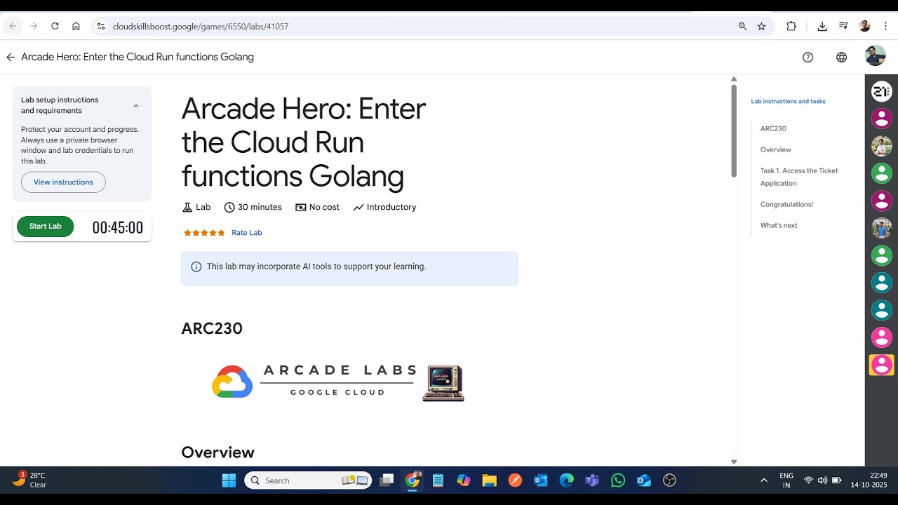 Arcade Hero: Enter the Cloud Run functions Golang || Lab Solution ...