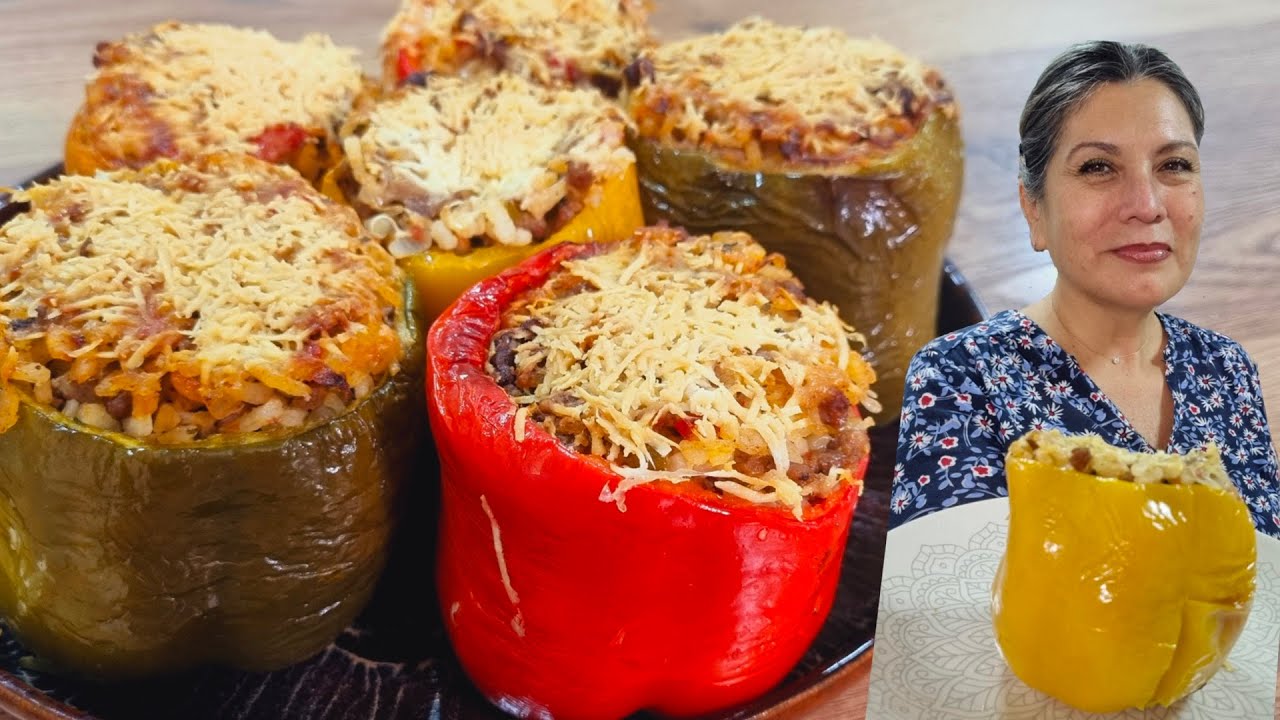 Pimientos Rellenos al Horno - Delicious Food - Silvana Cocina - YouTube