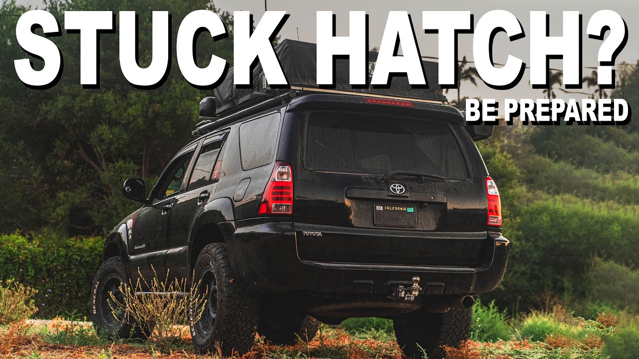 4th Gen 4Runner Tail Gate Latch Hatch Actuator Replacement - YouTube