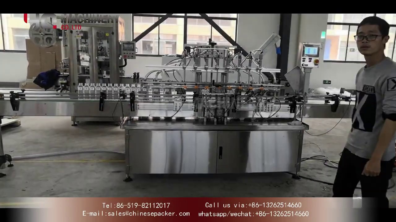 8 heads filling machine with gear pump inline filling systems|Hand ...