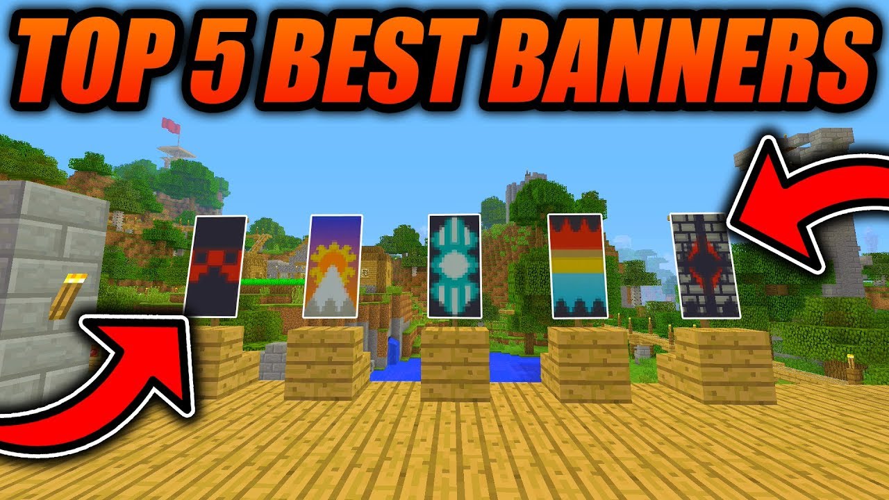 Top 5 Banners In Minecraft!! - Minecraft Console/PE/Java - YouTube