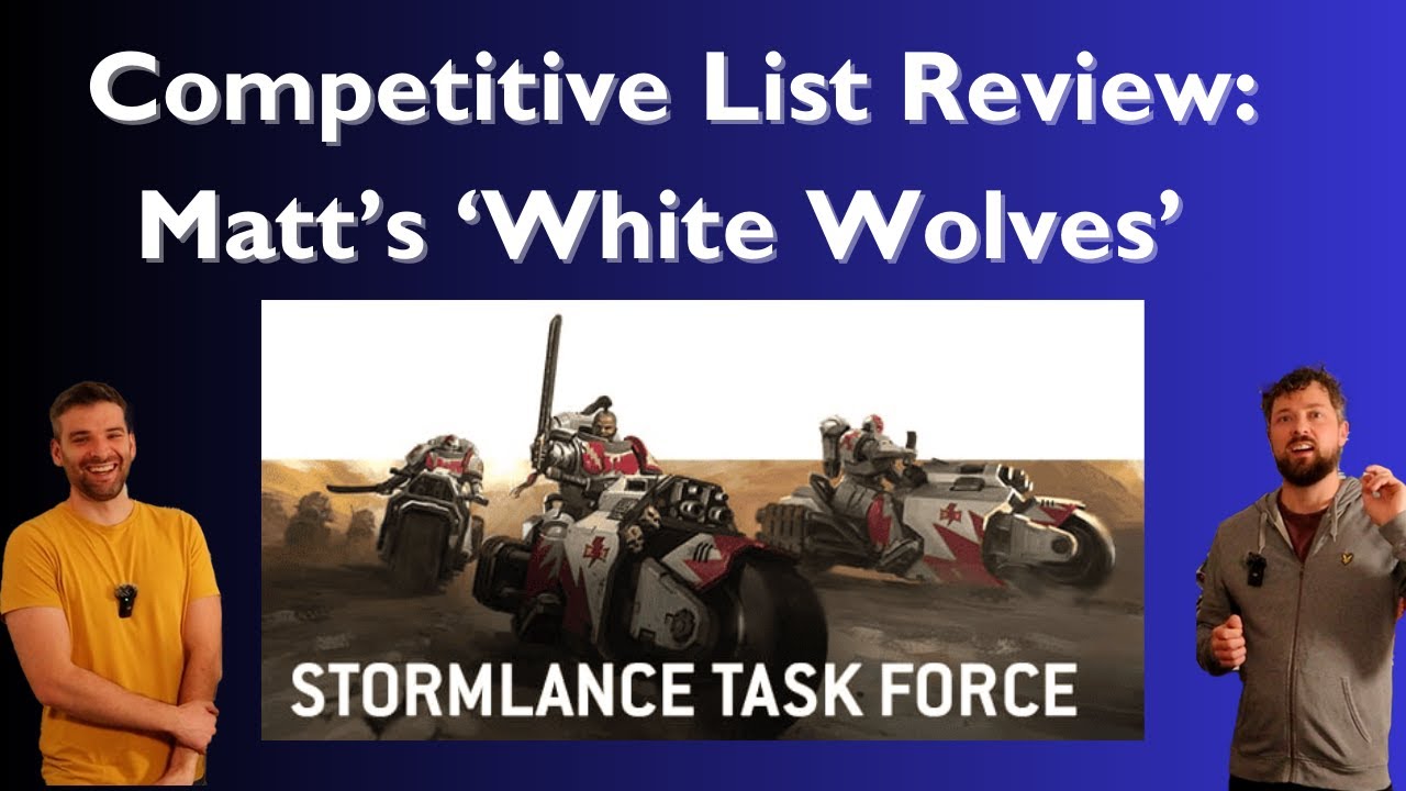 Space Marine Stormlance Task Force List Review - Matt's 'White Wolves'! - YouTube