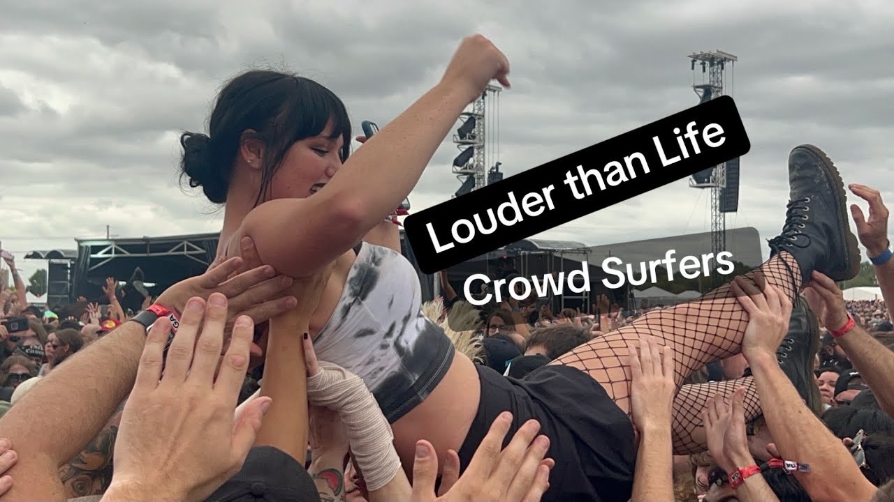Louder than Life crowd surfers only video 2024 - YouTube