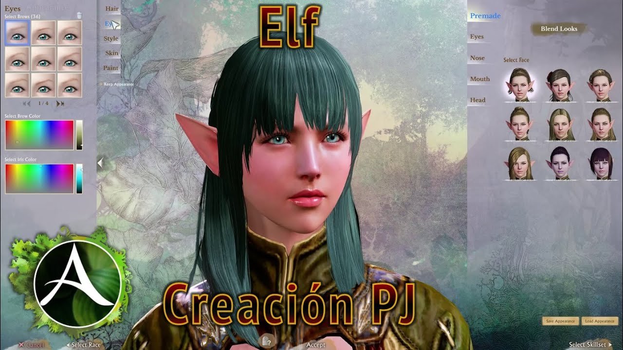 ArcheAge - Creación de personaje (Elf) - Audio en Español - YouTube