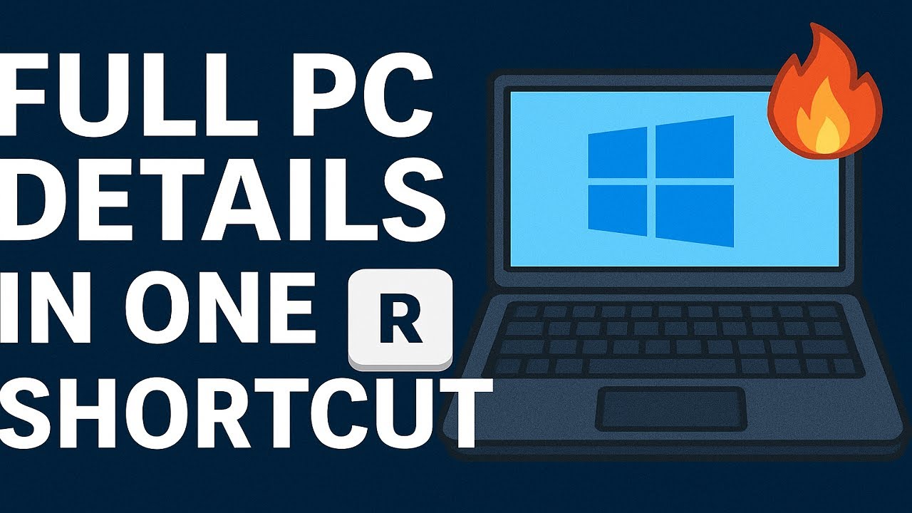 Get Full PC Details in ONE Shortcut | Best Windows Trick You Should ...