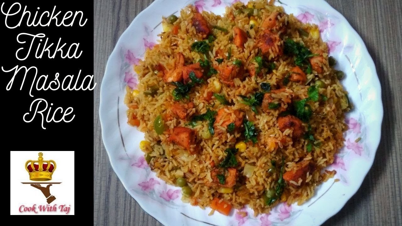Chicken Tikka Fried Rice | Chicken Tikka Vegetable Fried Rice ...