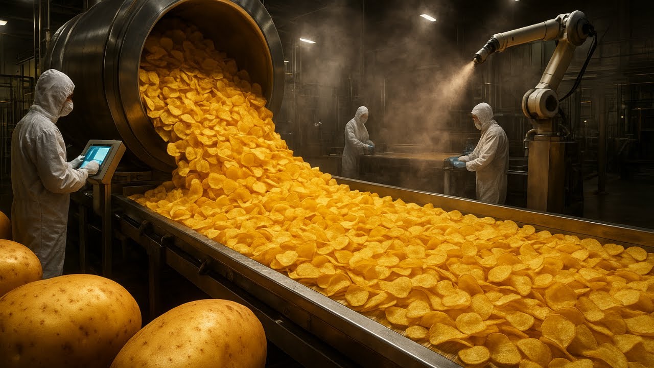 Inside a Modern Potato Chip Factory: The Secret Industrial Process Few ...