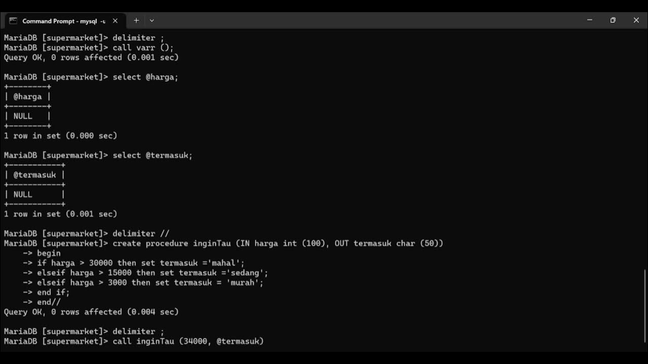 TEKNOLOGI BASIS DATA // STORED PROCEDURE & FUNCTION - YouTube