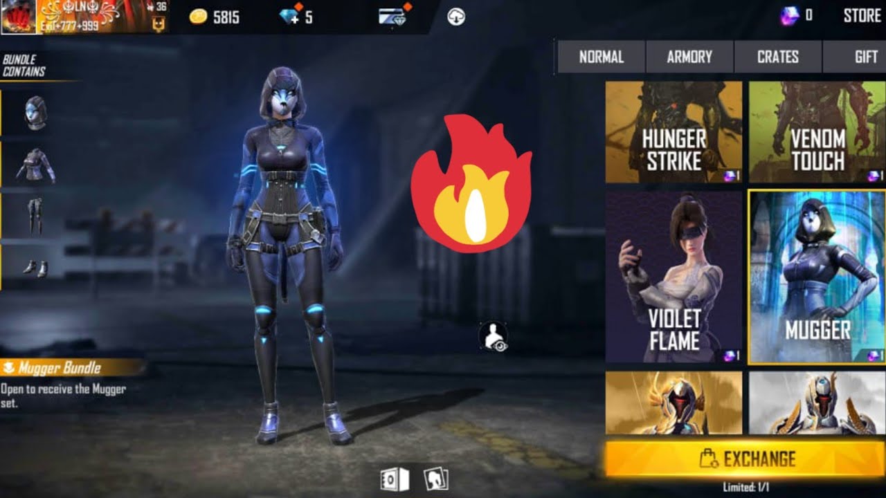 I got the rare MUGGER bundle #Legend Gamer - YouTube