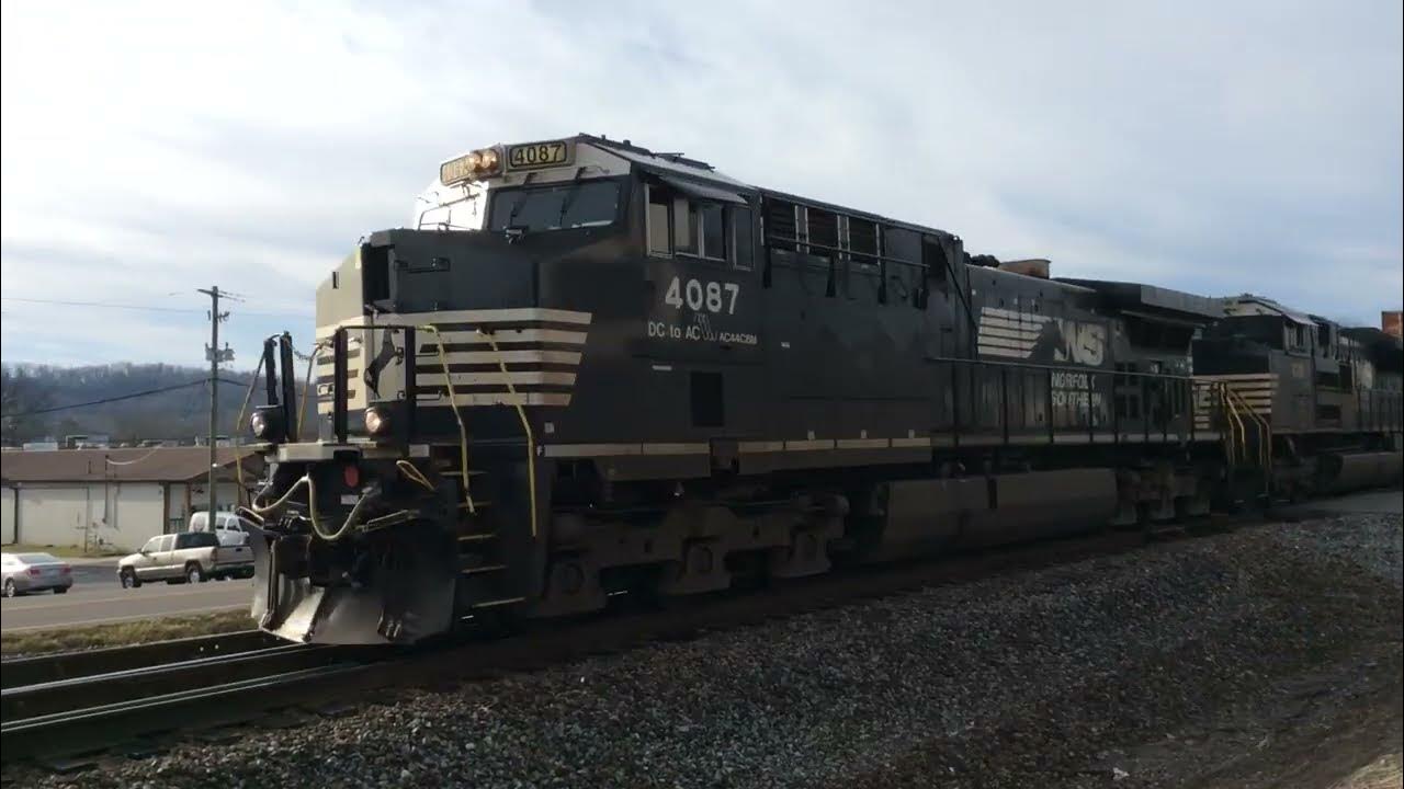 NS 4087 W/ nice K5LA leads 2x1 on NS 278 - Powell, TN (2/4/2024) - YouTube