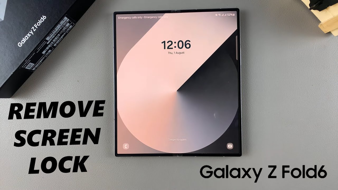 How To Remove Lock Screen Pattern, PIN, or Password On Samsung Galaxy Z ...