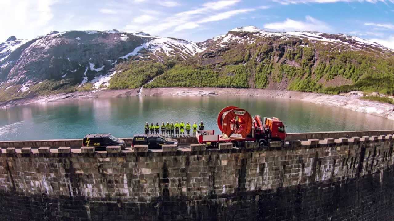 Kabeltrekking Tysso 2, Energianlegg AS - YouTube