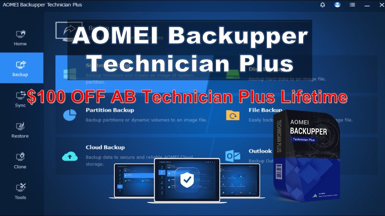 🔥 AOMEI Backupper Technician Plus + Lifetime Upgrades Unlimited PCs ...