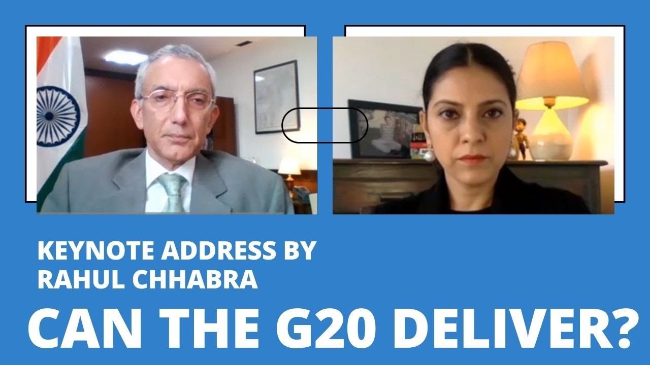 Keynote Address by Rahul Chhabra | Can the G20 deliver? - YouTube