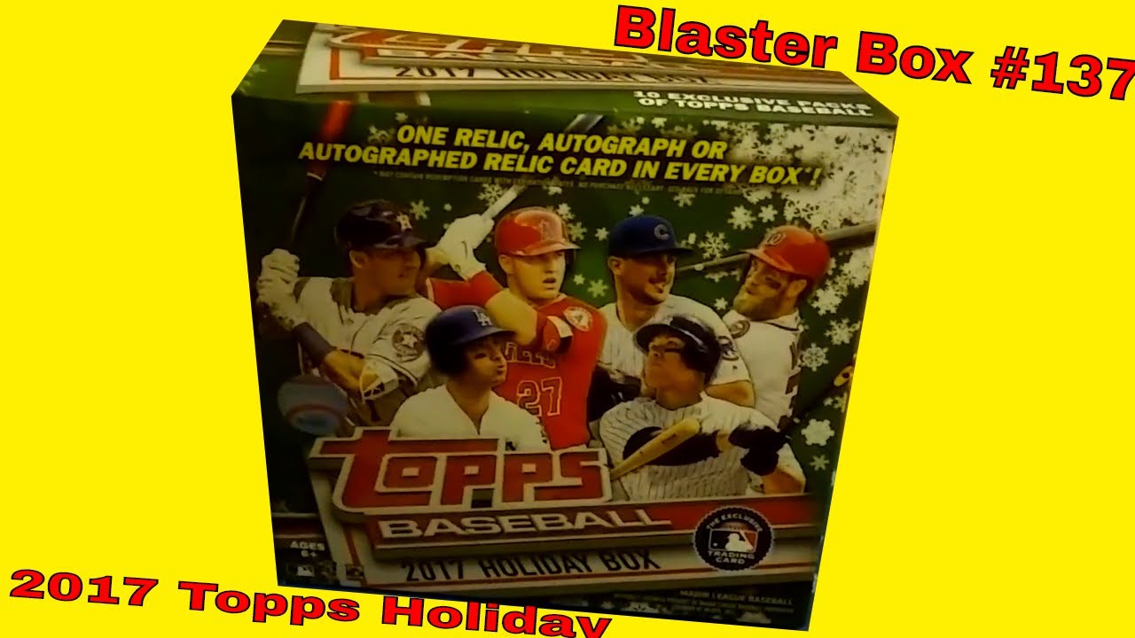 Blaster Box #137 (2017 Topps Holiday) - YouTube