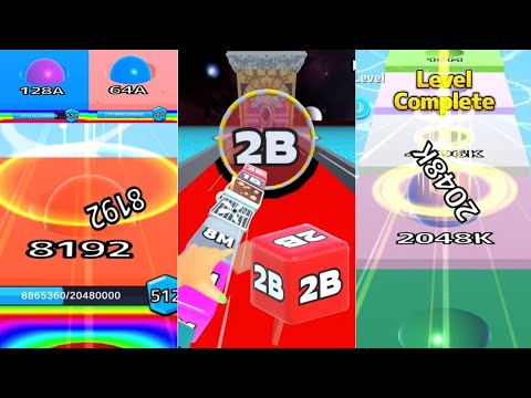 High Score 2 BILLION - Jelly Tube Run 2048 vs Ball Run Infinity vs Ball ...