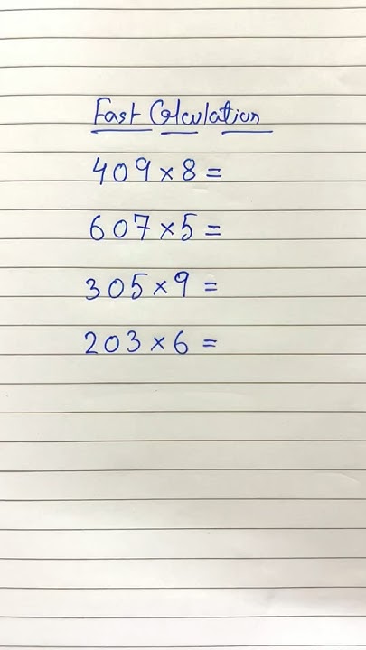 Fast Calculation Trick | Part-34 | Maths Shortcut | - YouTube