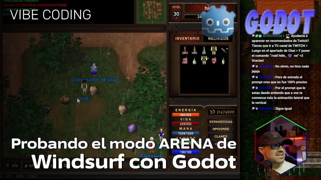 Probando el Modo Arena de Windsurf con Godot 😅 - YouTube