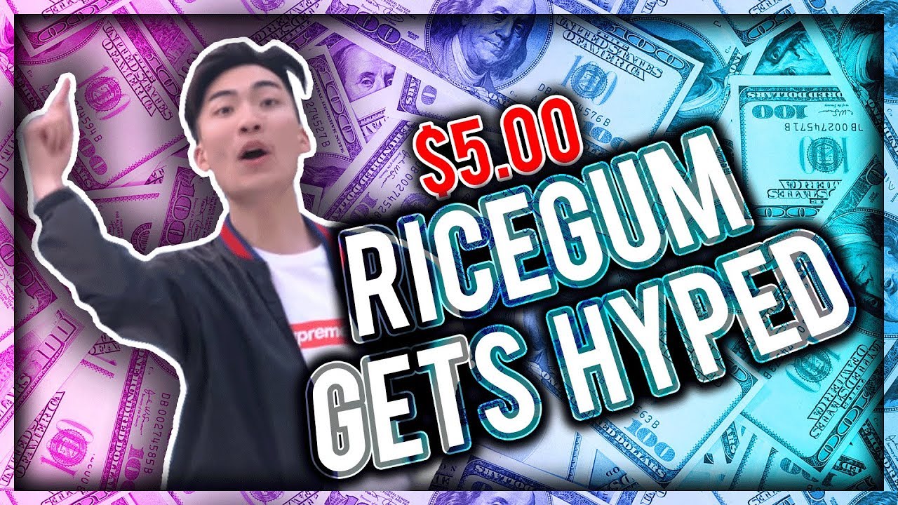 RICEGUM GETS HYPED FOR $5.00! - YouTube
