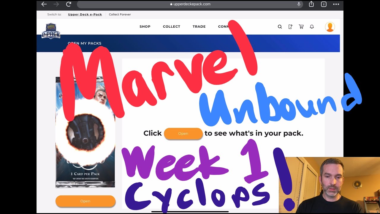 Marvel Unbound 2022 Week 1 Pack Opening! Cyclops Upper Deck e-Pack ...
