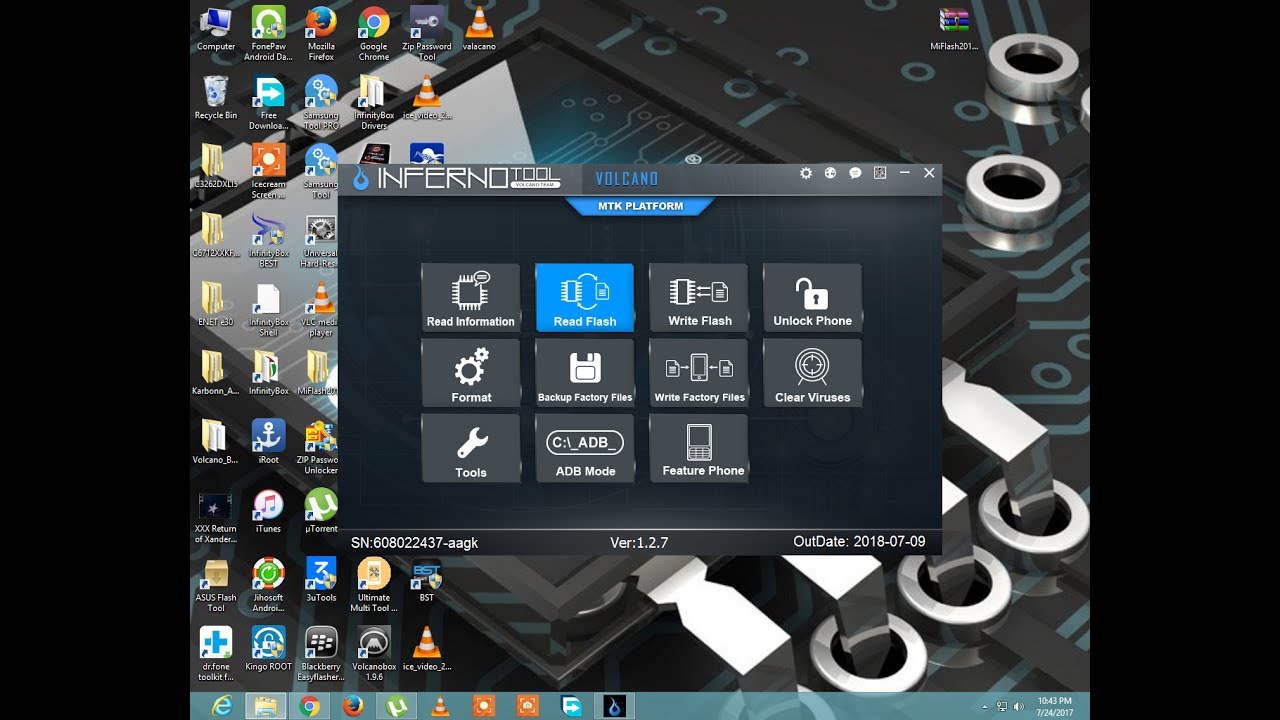 Inferno Tool MTK SPD ...How to solve..(Disconnect with the volcano the ...