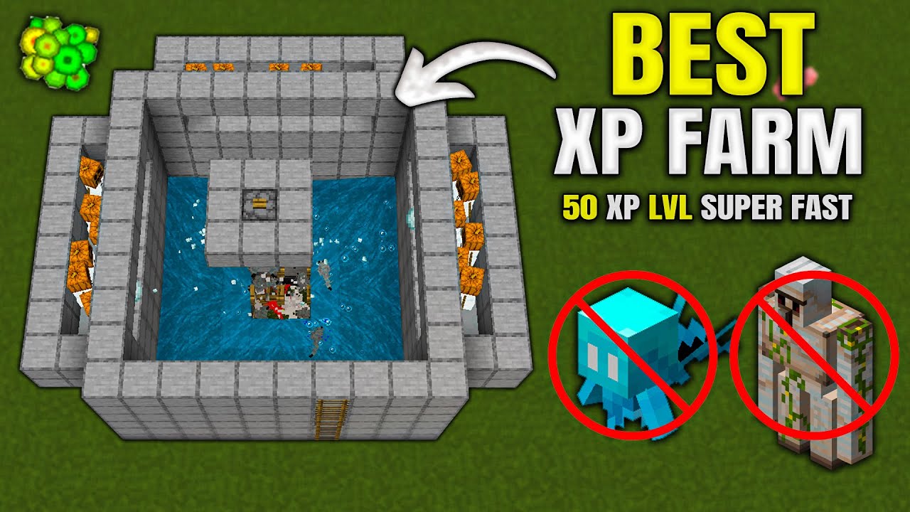 Best XP Farm in 1.21 Minecraft Bedrock - MCPE - Xbox - PS - Switch - PC ...