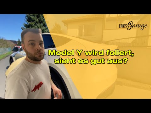 Tesla Model Y wird foliert, Desert Sand 4 the Win! - YouTube