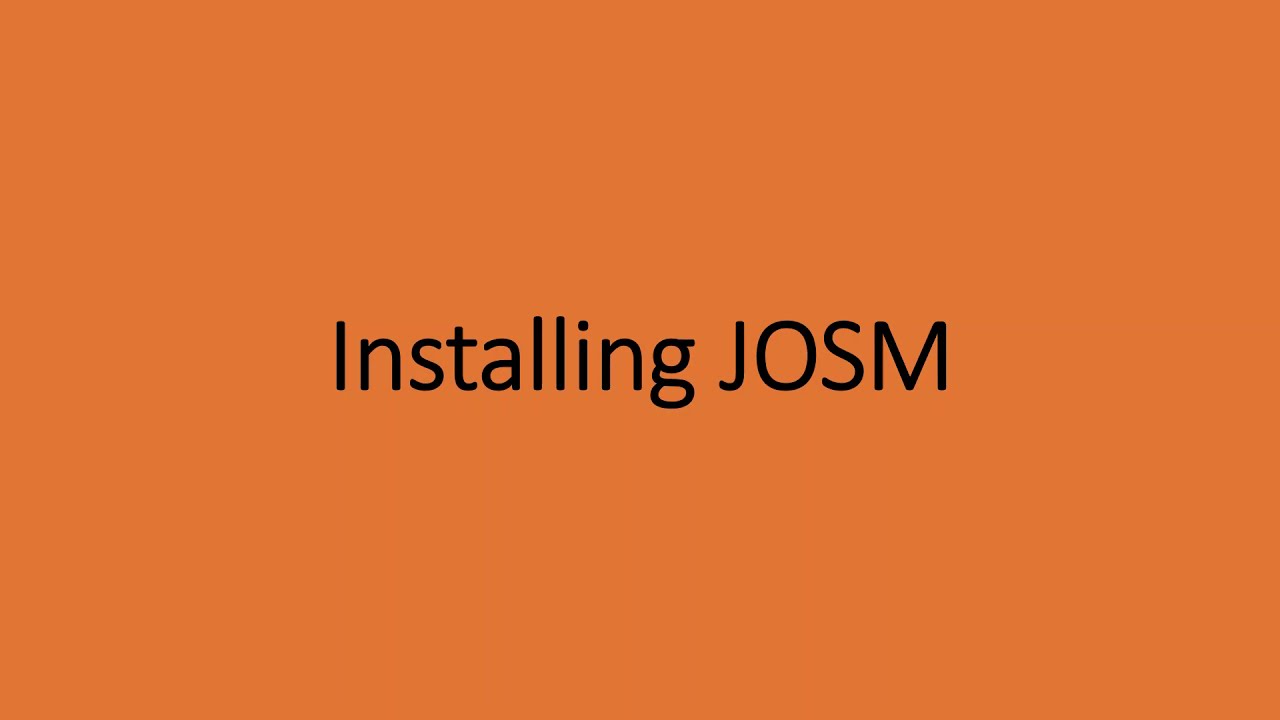 Setting Up JOSM - YouTube