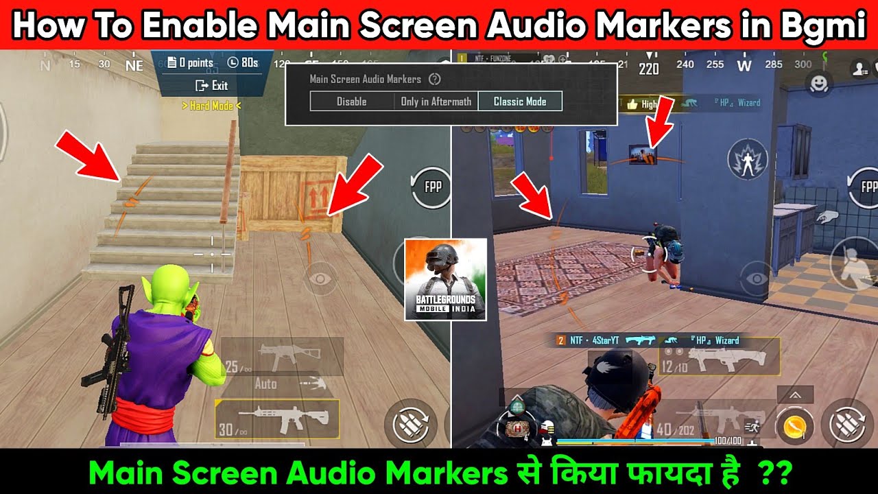 How To Enable Main Screen Audio Markers in Bgmi | Bgmi मे Main Screen ...