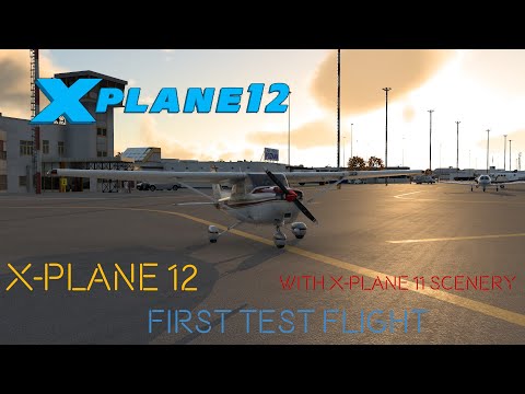 |X-Plane 12| First test flight with scenery of Poznań Ławica airport ...