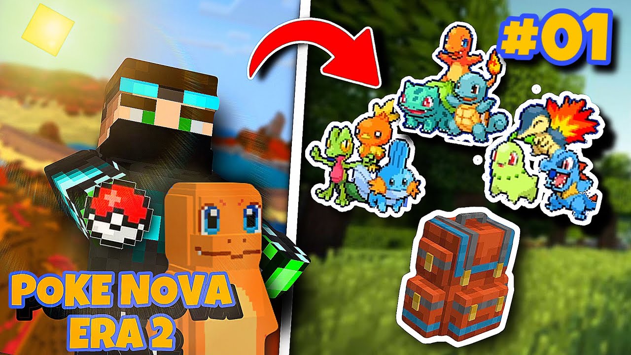 NOVA SÉRIE DE POKEMON! POKE NOVA ERA 2 #01 | MINECRAFT PE ADDON ...