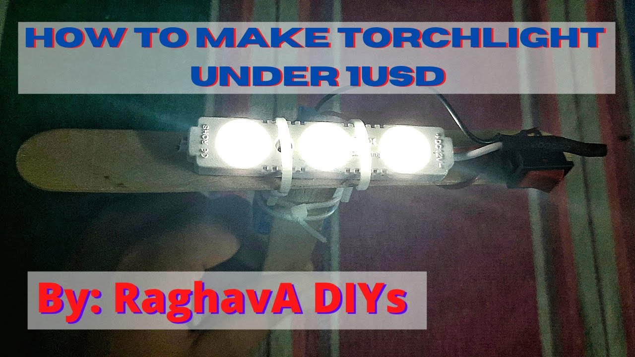 HOW TO MAKE A TORCHLIGHT - YouTube