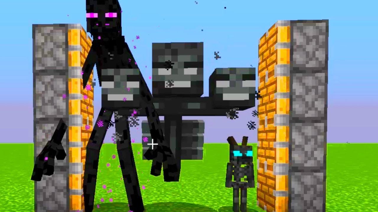 Mutant Enderman + Wither + Wither-wolf = ??? / minecraft - YouTube