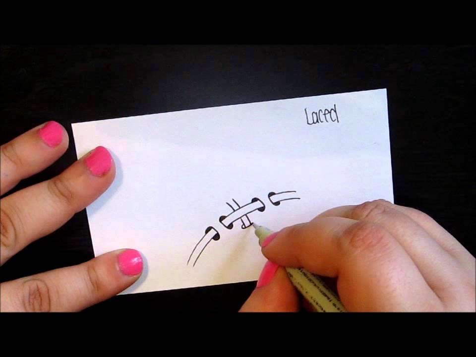 Tangle Tutorial: Laced - YouTube