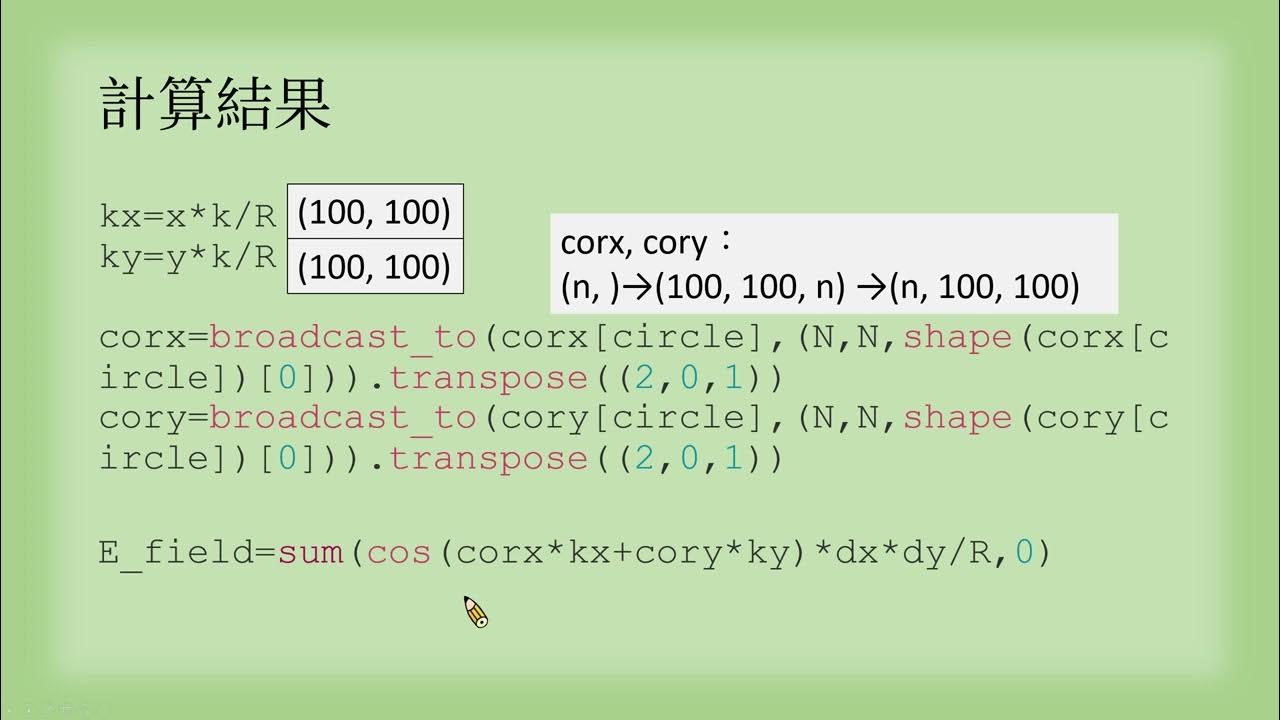普物vpython hw12 《Circular Aperture Diffraction》(留言修正) - YouTube