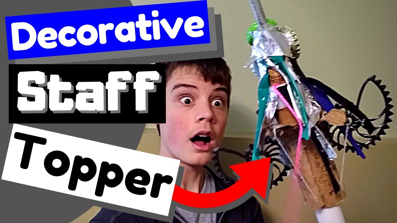 DIY Decorative Stick or Staff Topper for Any Costume - YouTube