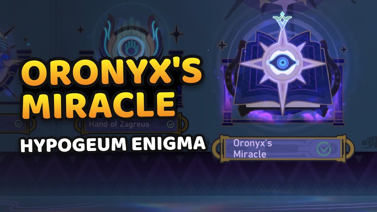 All Oronyx's Miracle Room Guide (Shallow & Deep Hypogeum) - Hypogeum ...