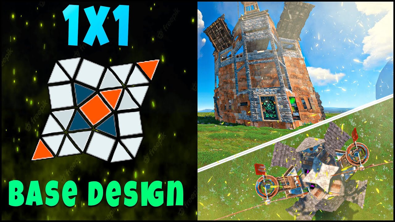 Rust Base Design 1x1 | Дизайн база 1х1 Solo/Duo/Trio - YouTube