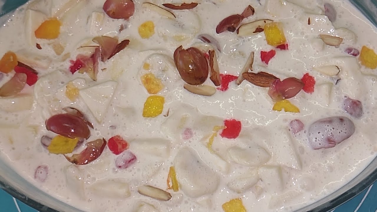 The Most Famous Cream Chaat Recipe By nimra cooking vlog - YouTube