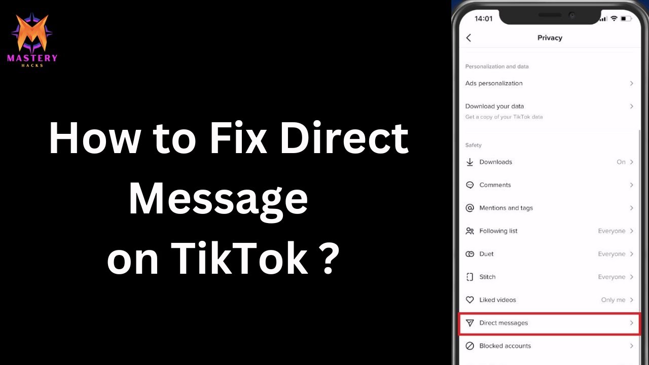TikTok Direct Message Option Not Showing _ How to Fix Direct Message on ...