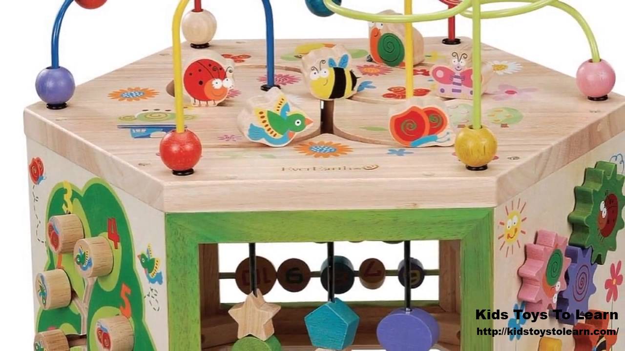 Wooden Activity Cube Toys For Your Kids - YouTube