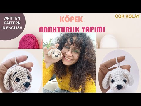 Amigurumi Köpek Anahtarlık Yapımı #diy #amigurumianahtarlık Yeni Baslayanlarin Yapabileceği Duzeyde