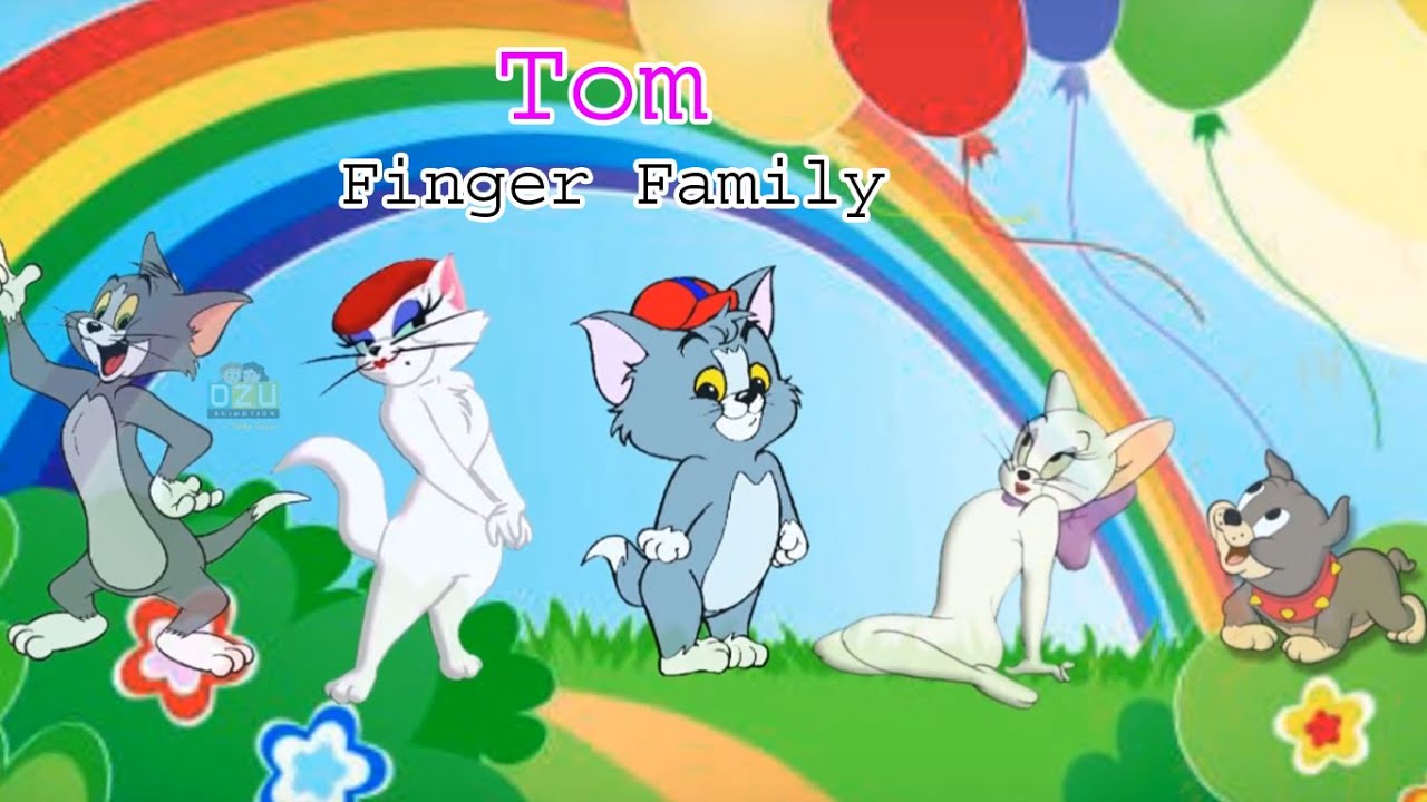2D Tom Finger Family || Ozu Finger Family Rhymes | Ozu Animal Finger ...